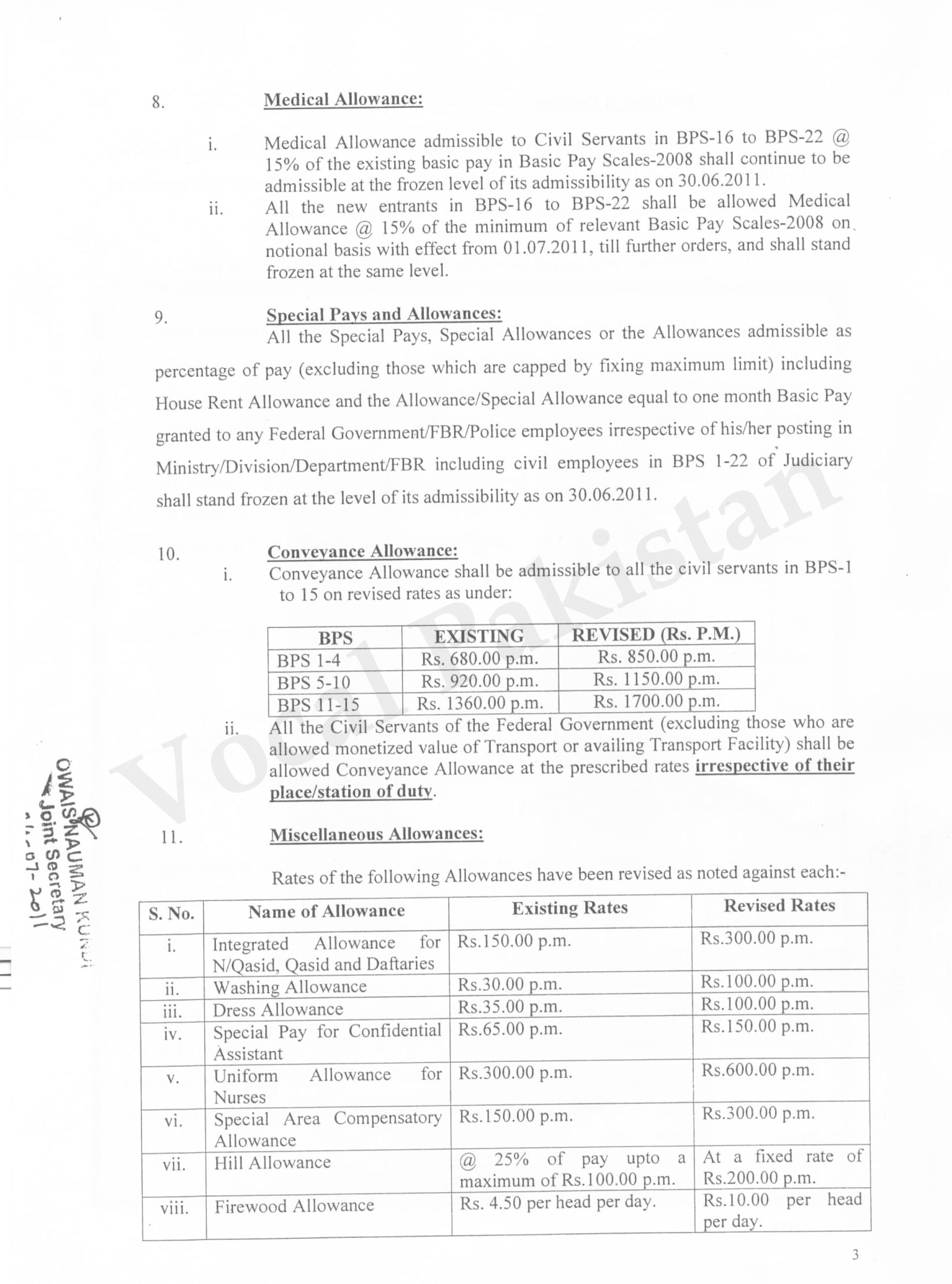 Revision Of Basic Pay Scales, Allowances And Pension Of Civil Servants ...
