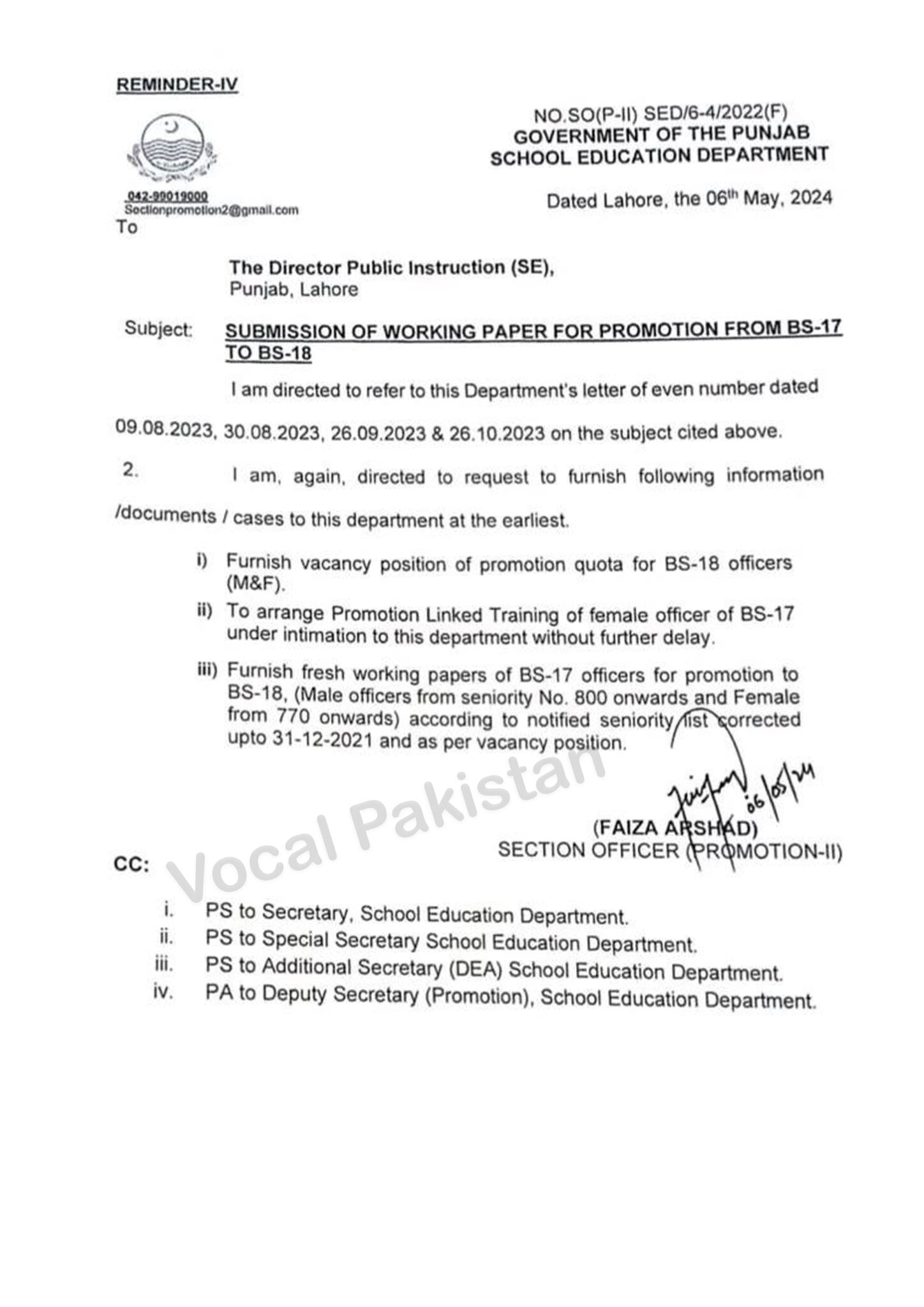 Notification of Reminder-IV For Submission Of Working Paper For ...