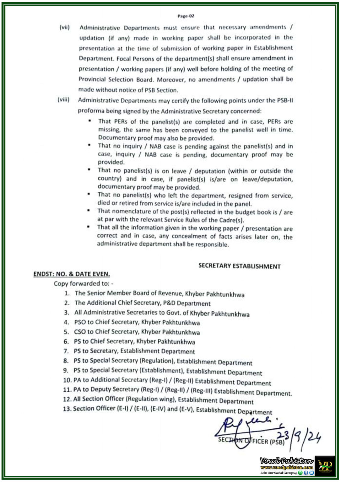 Khyber Pakhtunkhwa Government Issues Standard Operating Procedures for ...