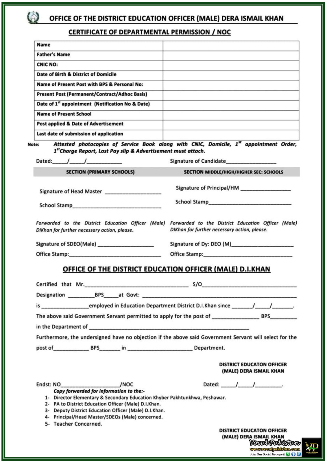 Step By Step Guide to Obtaining an NOC for Government Teachers ...